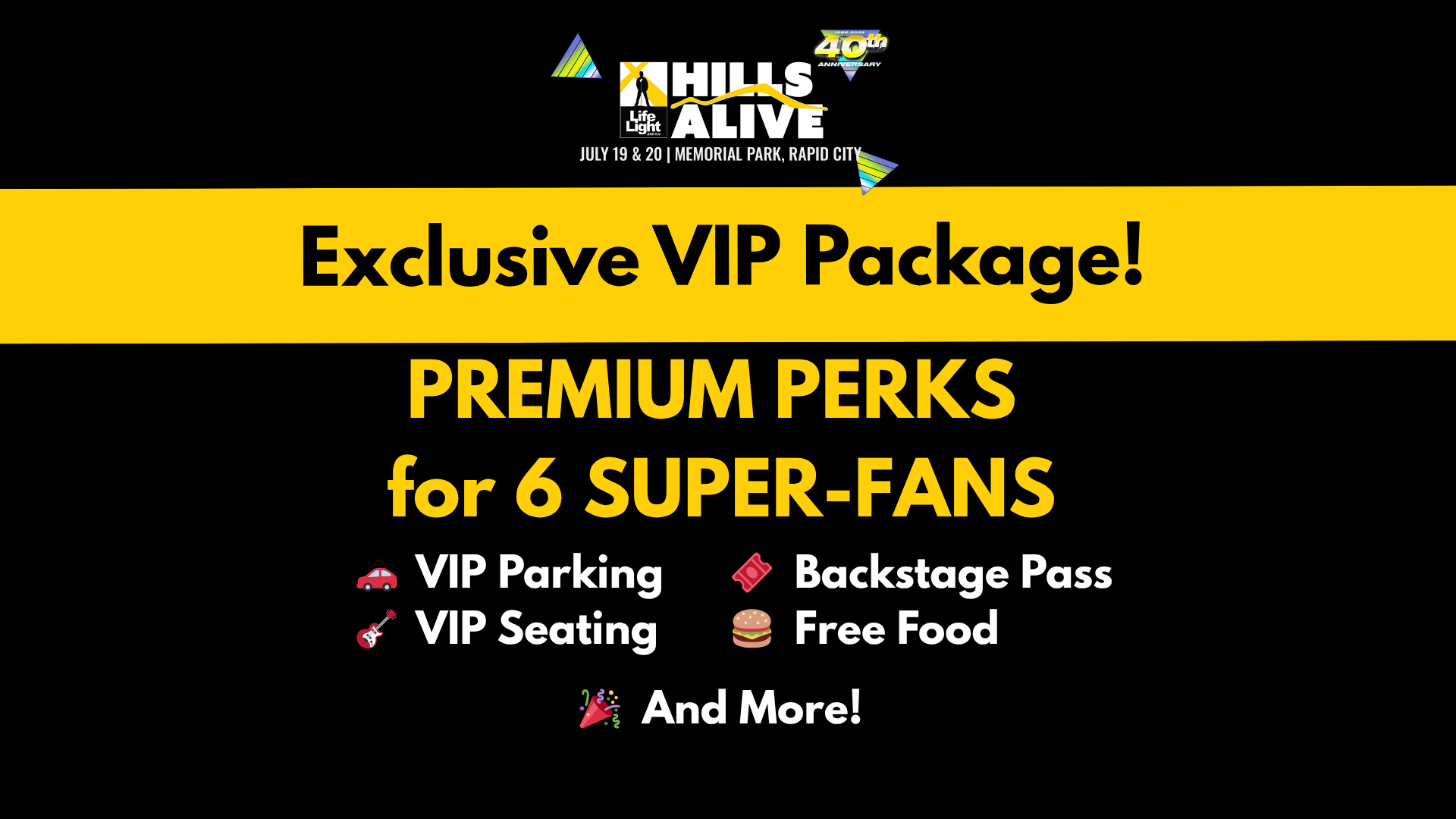 VIP Package at LifeLight Hills Alive 2025 - LifeLight Hills Alive