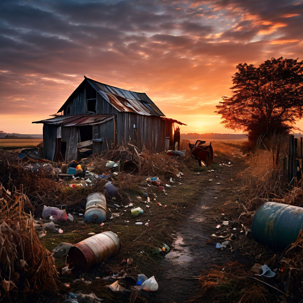 Explore the unexpected beauty of waste in a rural farm setti... by gosh ...