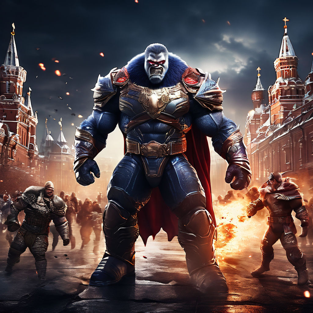 Russian superhero fight versus monsters in Moscow by 0 0 - Playground