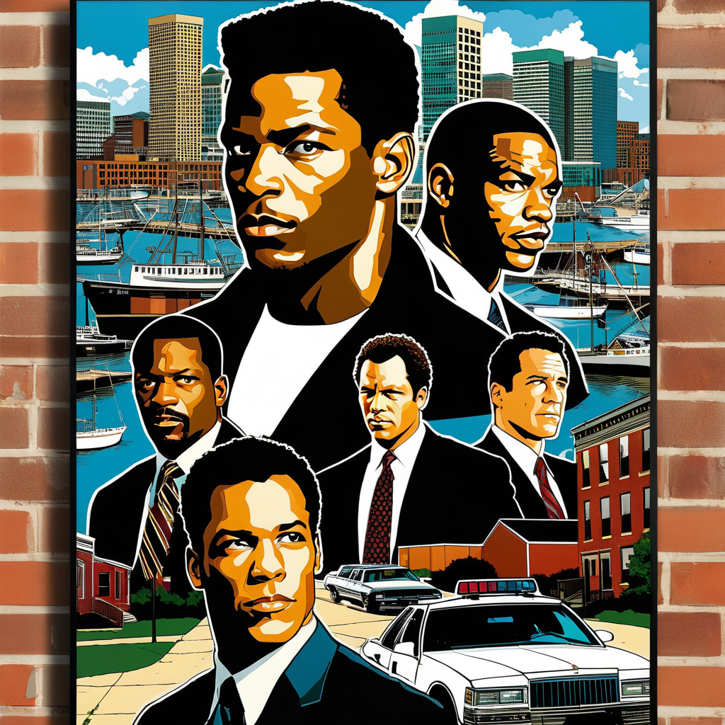 90's comic style THE WIRE overview of Baltimore Marlo Stanfi... by cuzz ...