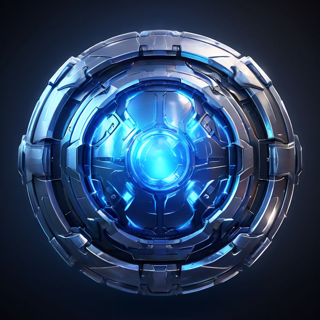 A simple round sci-fi shield by Giorgio Viola - Playground