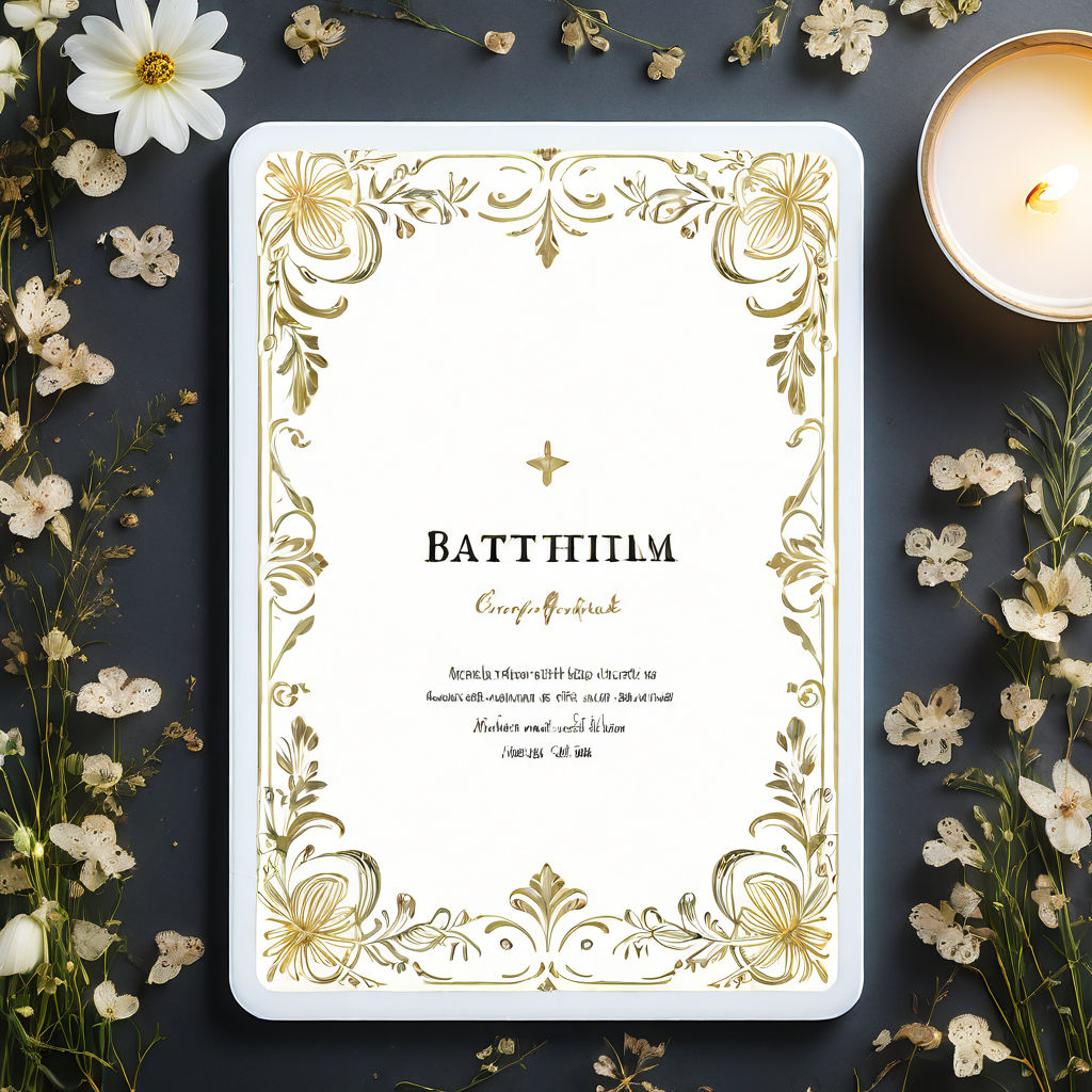 Baptism invitation tablet by Yun Ji Kim - Playground