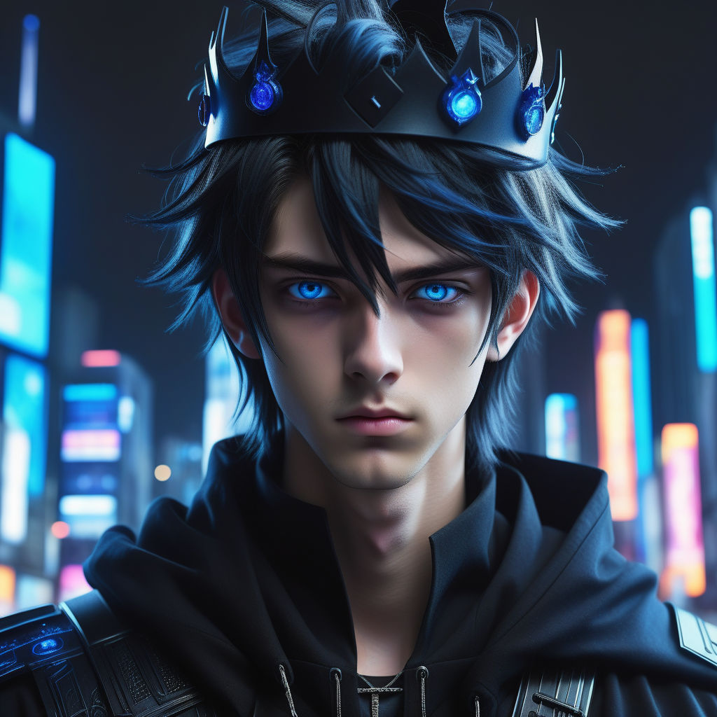 A realistic photo of a 21 years old good looking anime boy l... by Dk ...