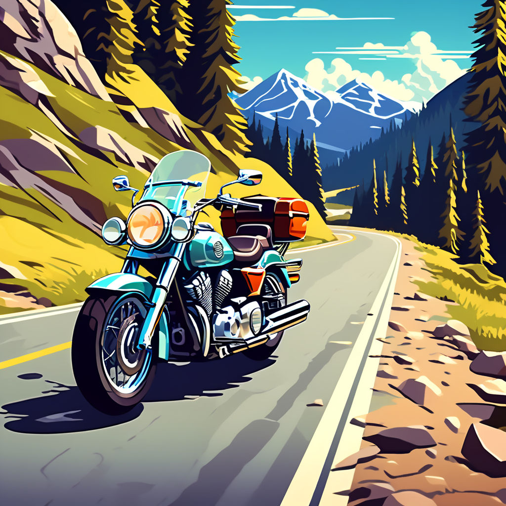 Touring motorcycle 2d style by Marco Chaves - Playground