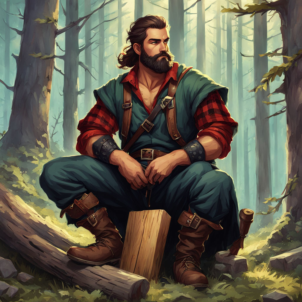 Kind hearted man dnd fantasy lumberjack dnd fantasy by Annabel Hartmann ...