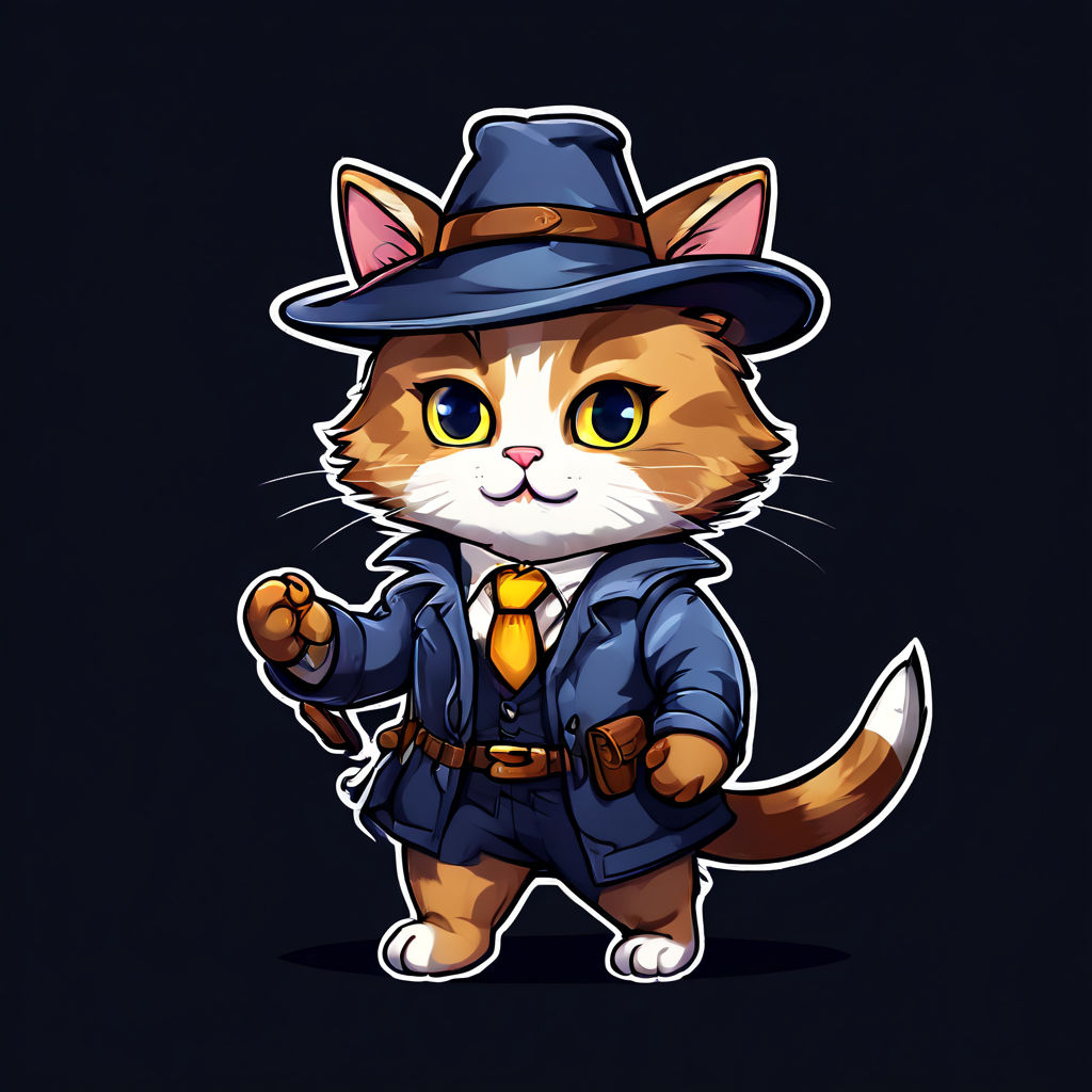 Cat detective by Noah - Playground