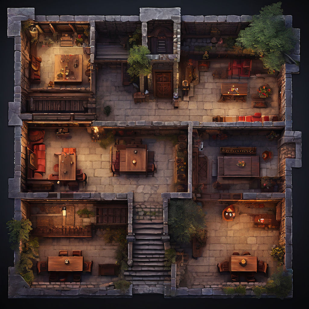 Dnd map of village house inside by CDark - Playground