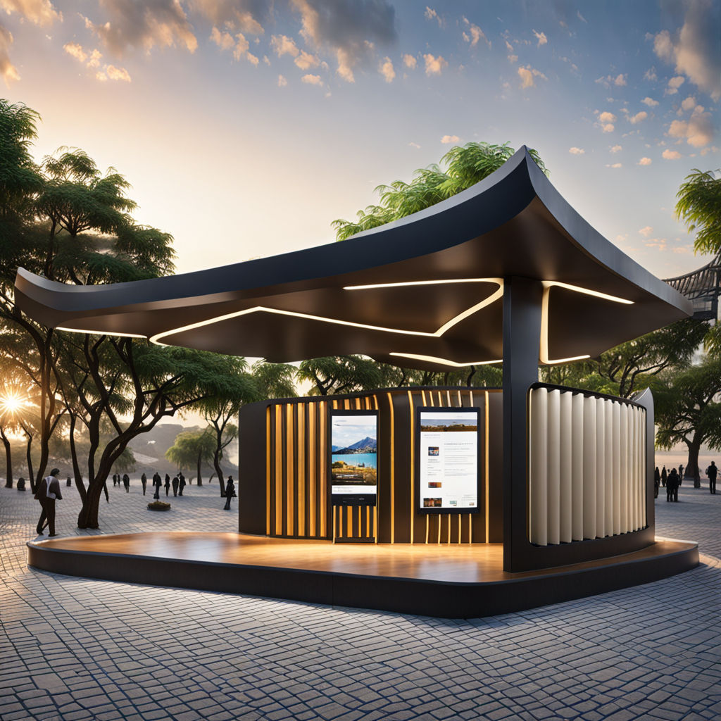 Standalone structure of a tourist information spot by Carlo Caliao ...