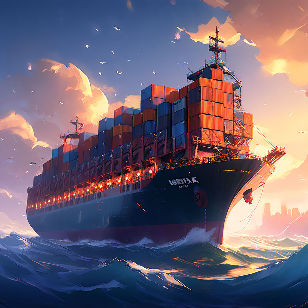 Akalaka ship carrying containers in the seas and oceans by مؤمل الكعبي ...