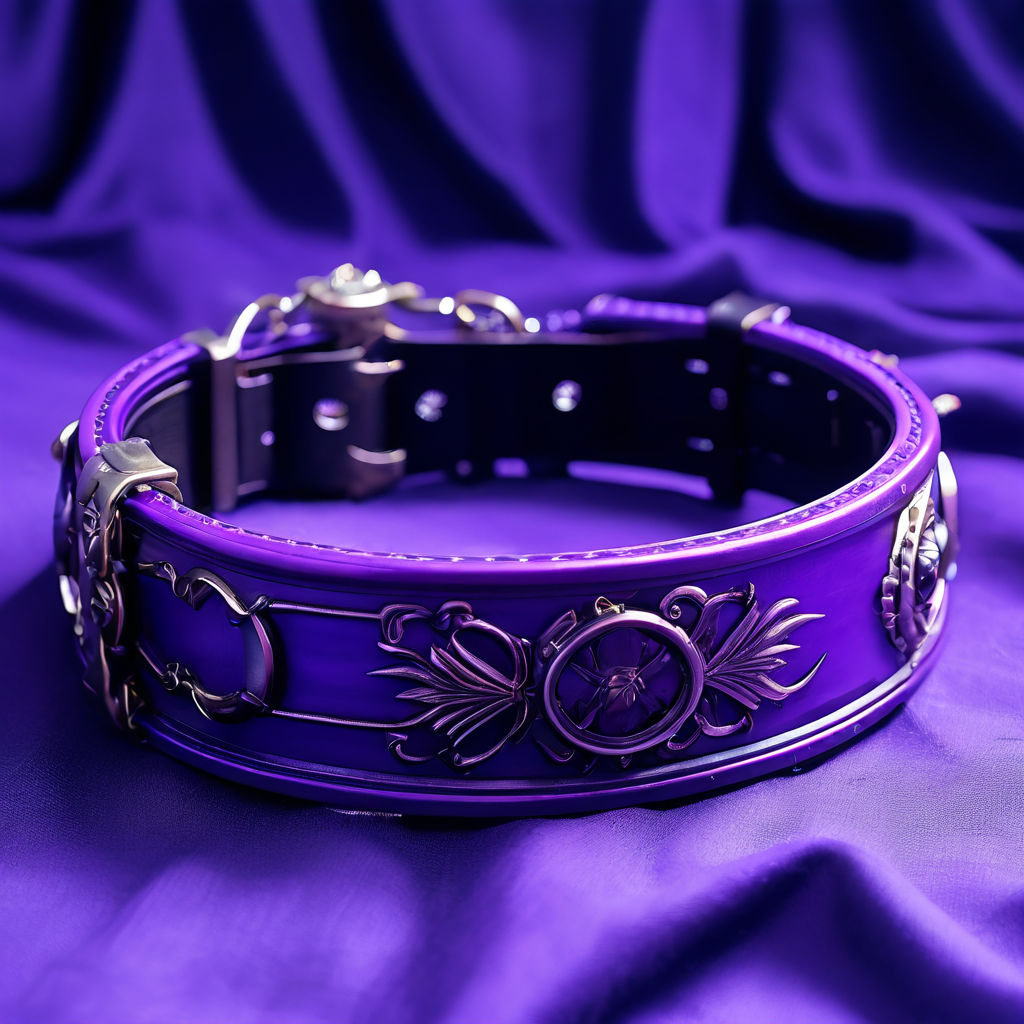Anime purple slave collar by Shawn Chappell - Playground