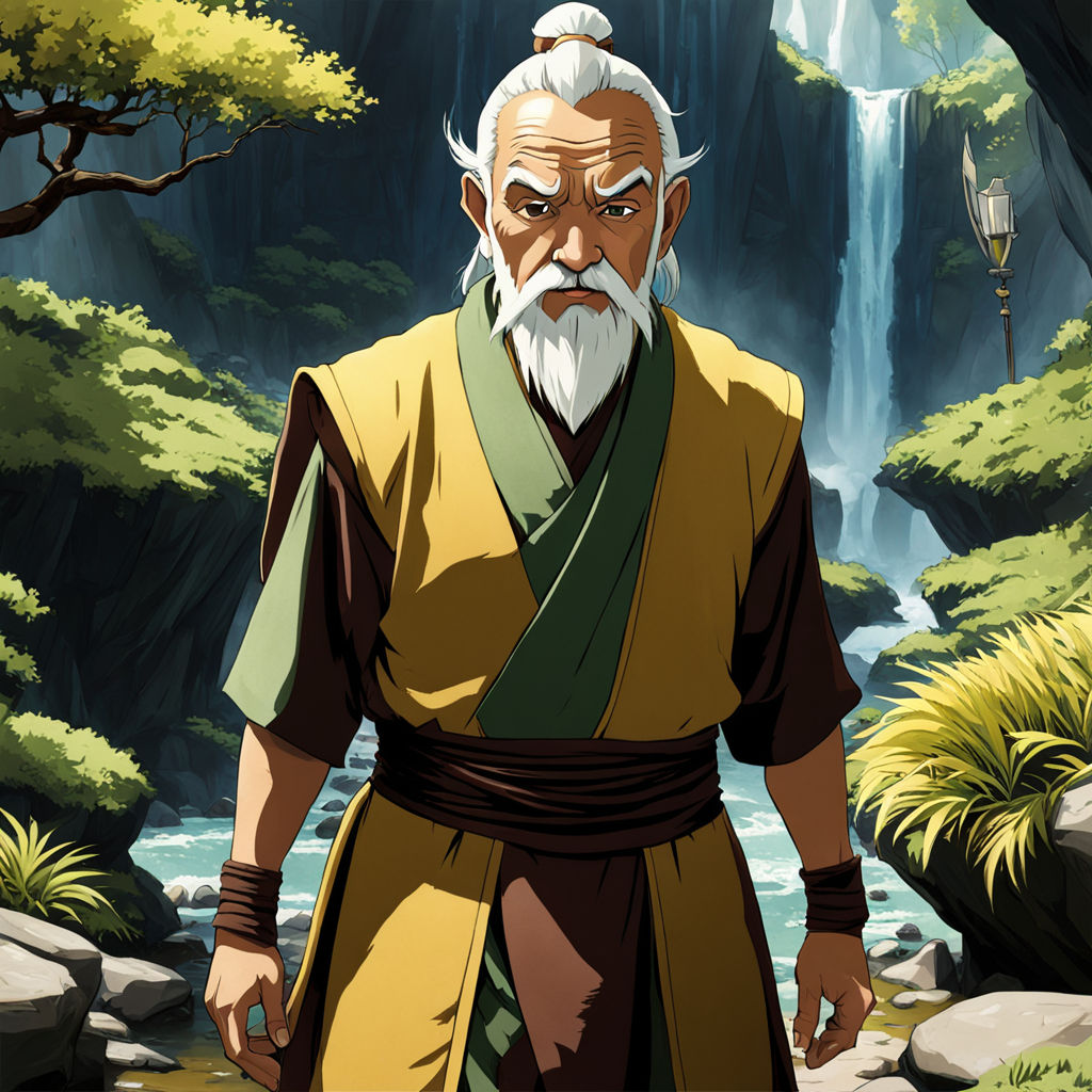 Old man as earthbender from avatar last airbender by Tiberius - Playground