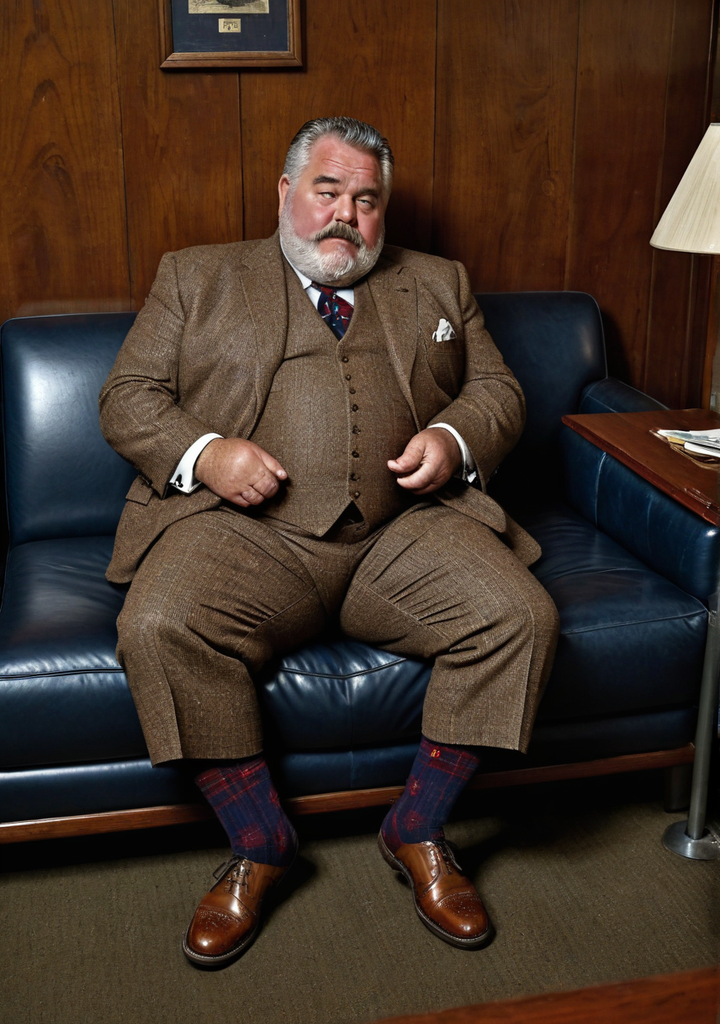 Full body. chubby burly bulky big-bellied fat-faced 65-year-... by Jack ...