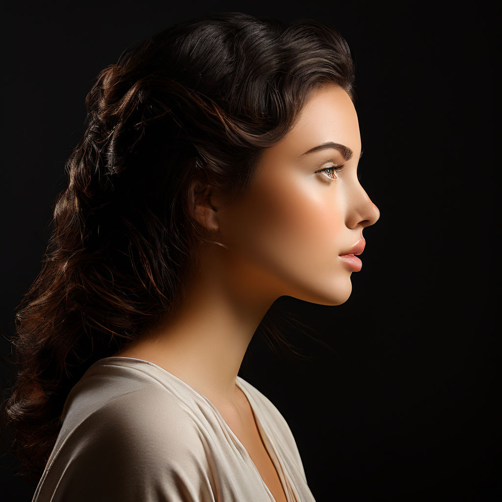 A woman in a half-profile view by Andrea Gramüller - Playground