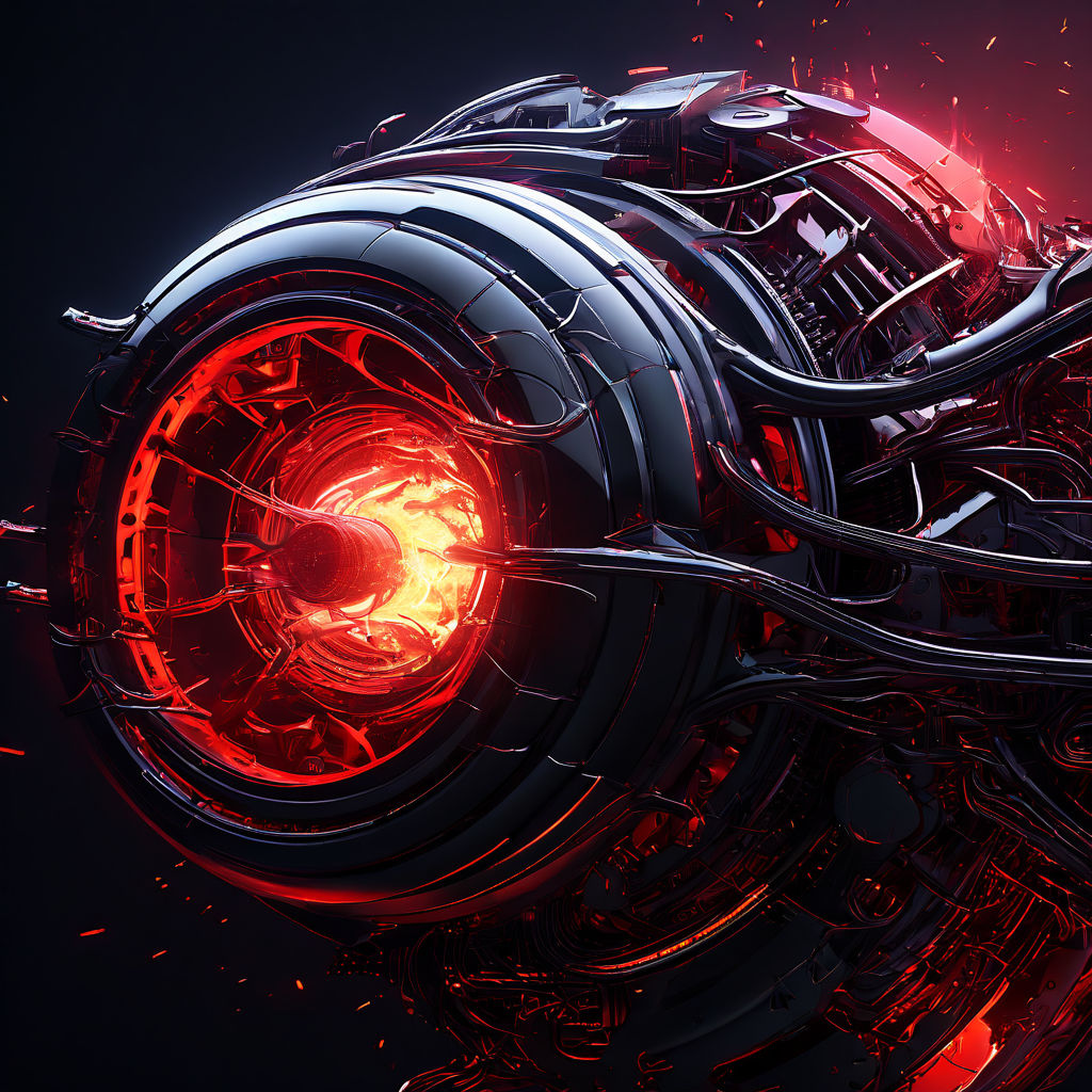 Album cover for a fusion of heavy metal and electronica depi... by ...