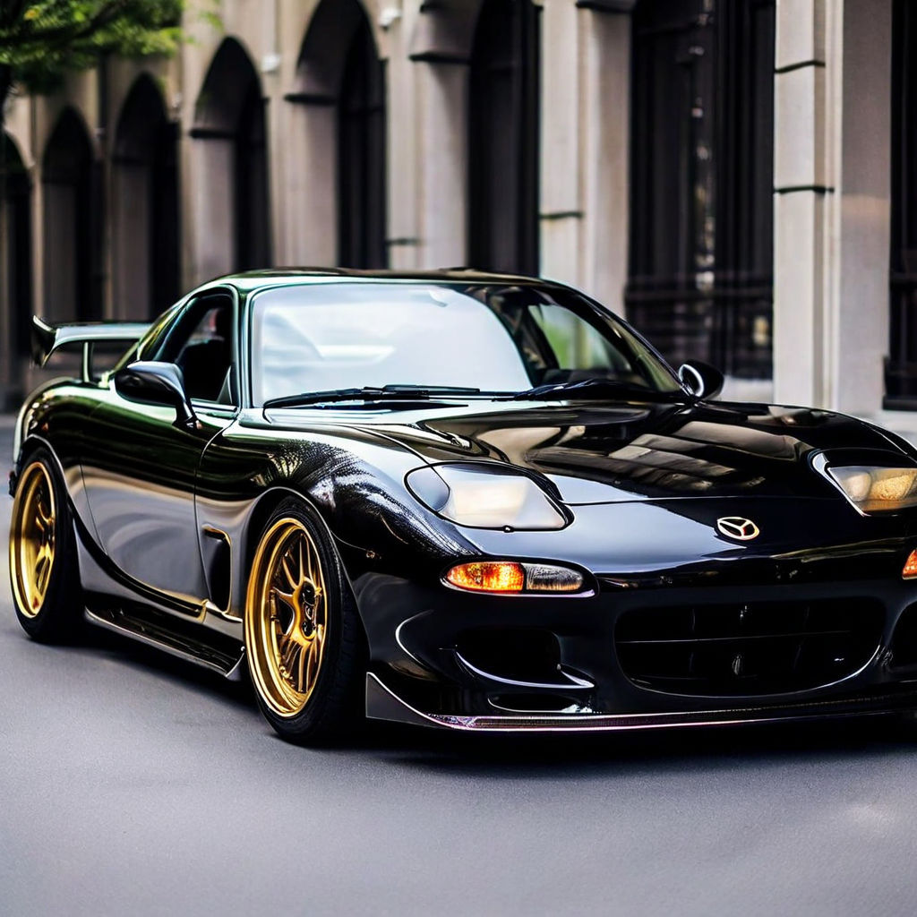 Mazda rx 7 1993 black gold speed by Chris summ - Playground