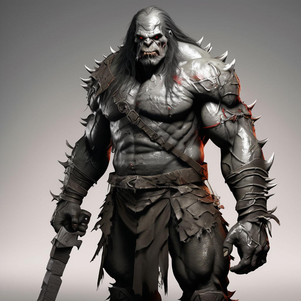 This Grim Orc stands at almost seven feet tall and probably ... by Big ...
