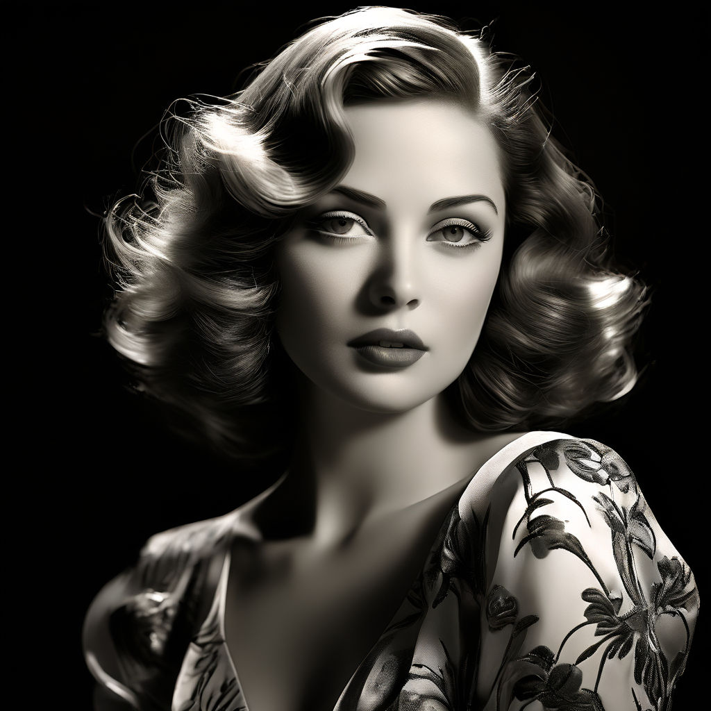 Elizabeth Olson 1930 style portrait by George Hurrell by Cassandra Goth ...