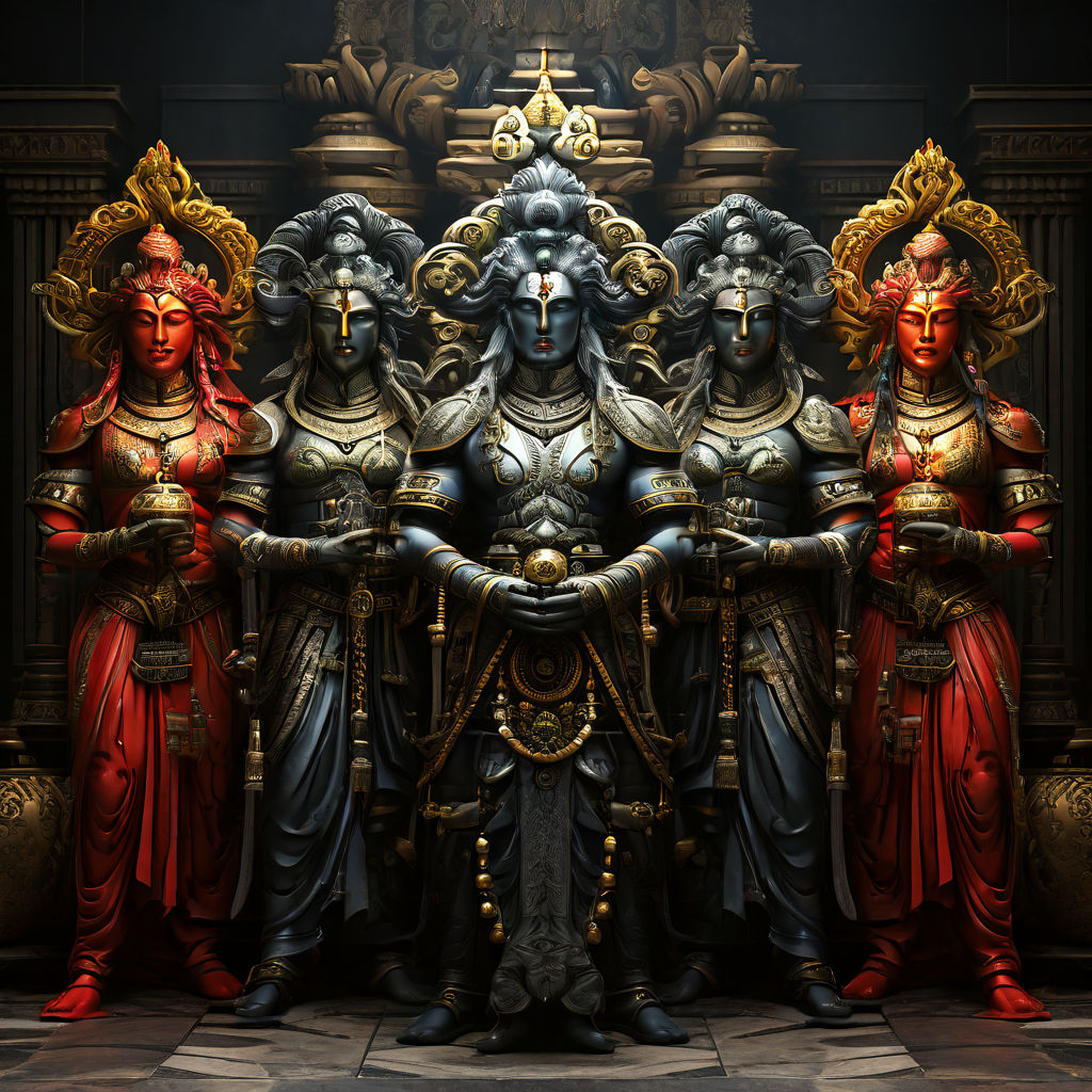 The eight gods with arms attached to each other by ODRIEW IH (긍정킹 ...