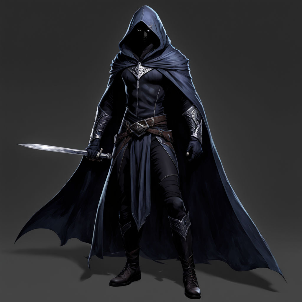 A drow ranger. Full body. With a cloak and smooth by Andrew - Playground