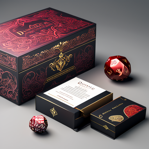 Create dnd game inspired packaging design box by Nikita - Playground