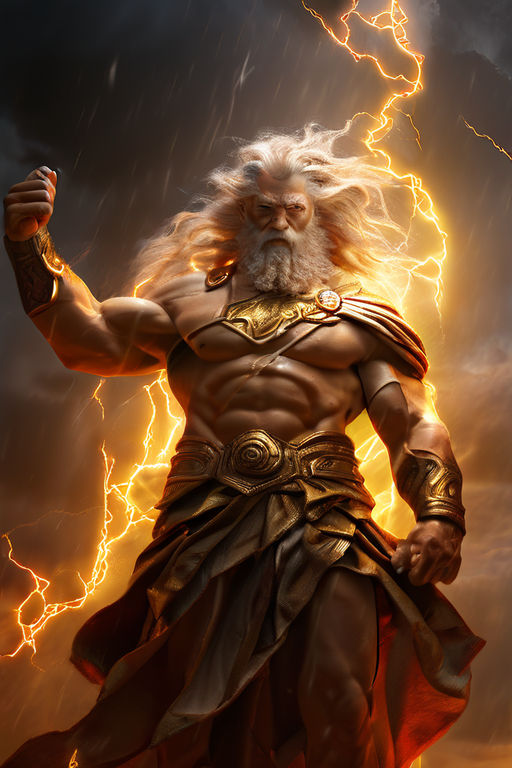 Zeus depicted as majestic by Mithat Can Kavak - Playground