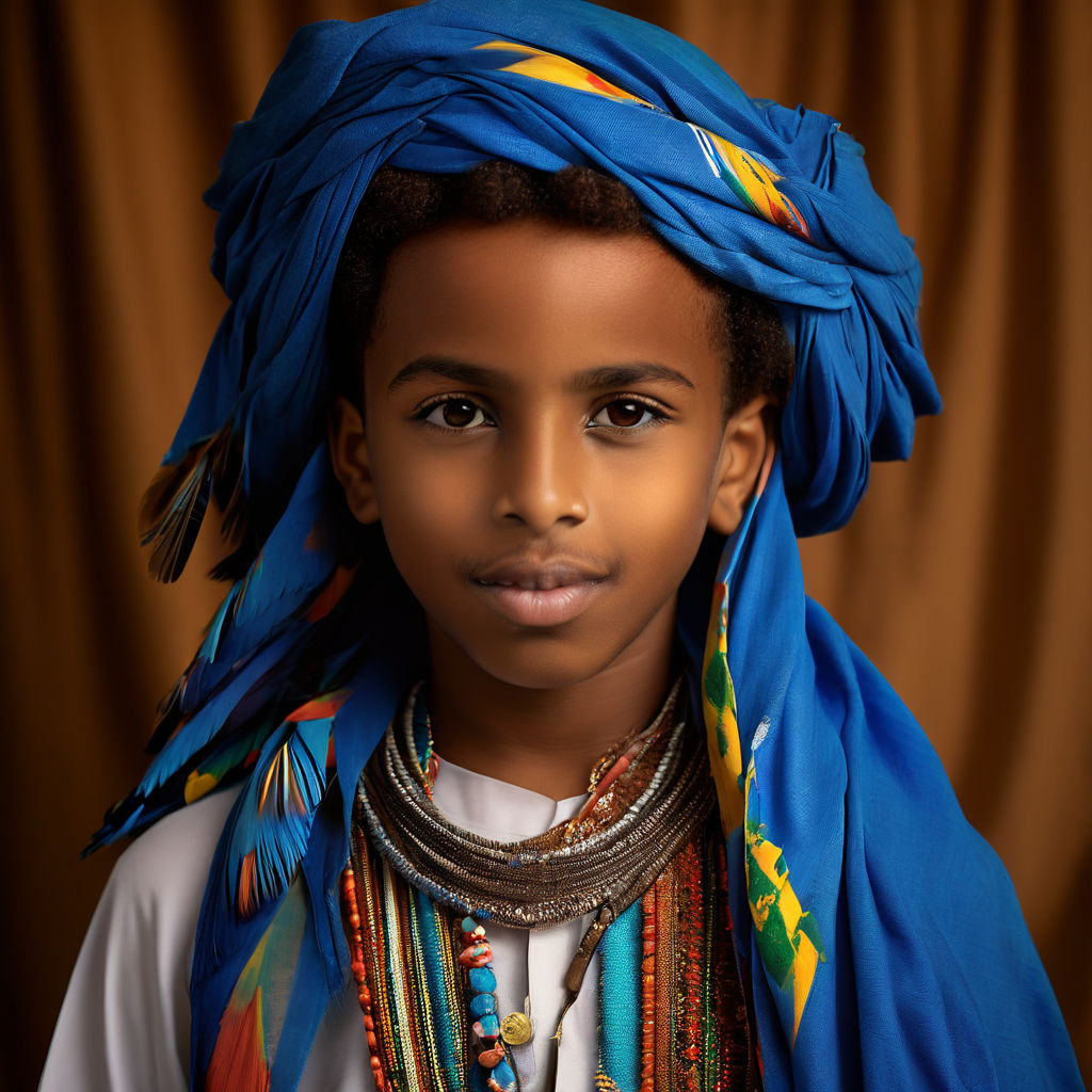 Somali boy wearing Somali macawiis by Cabdii Abukar - Playground