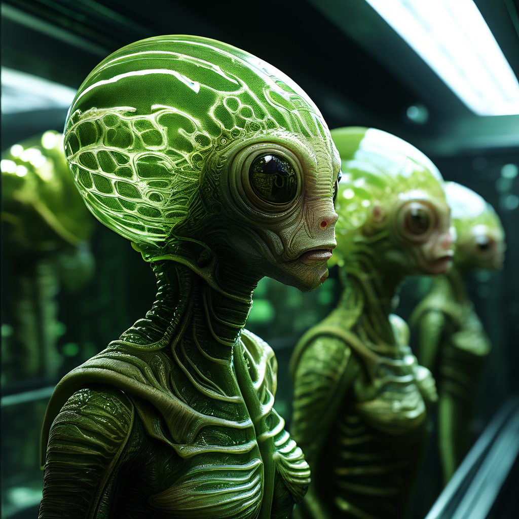 Miniature translucent-skin molluscoid-pleopod humanoid alien... by Gary ...