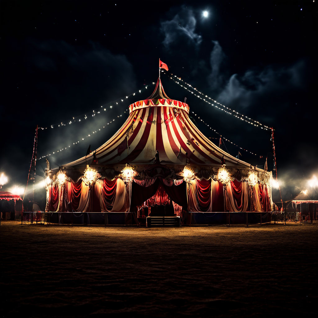 The circus from night circus novel. It is a magical circus t... by ...