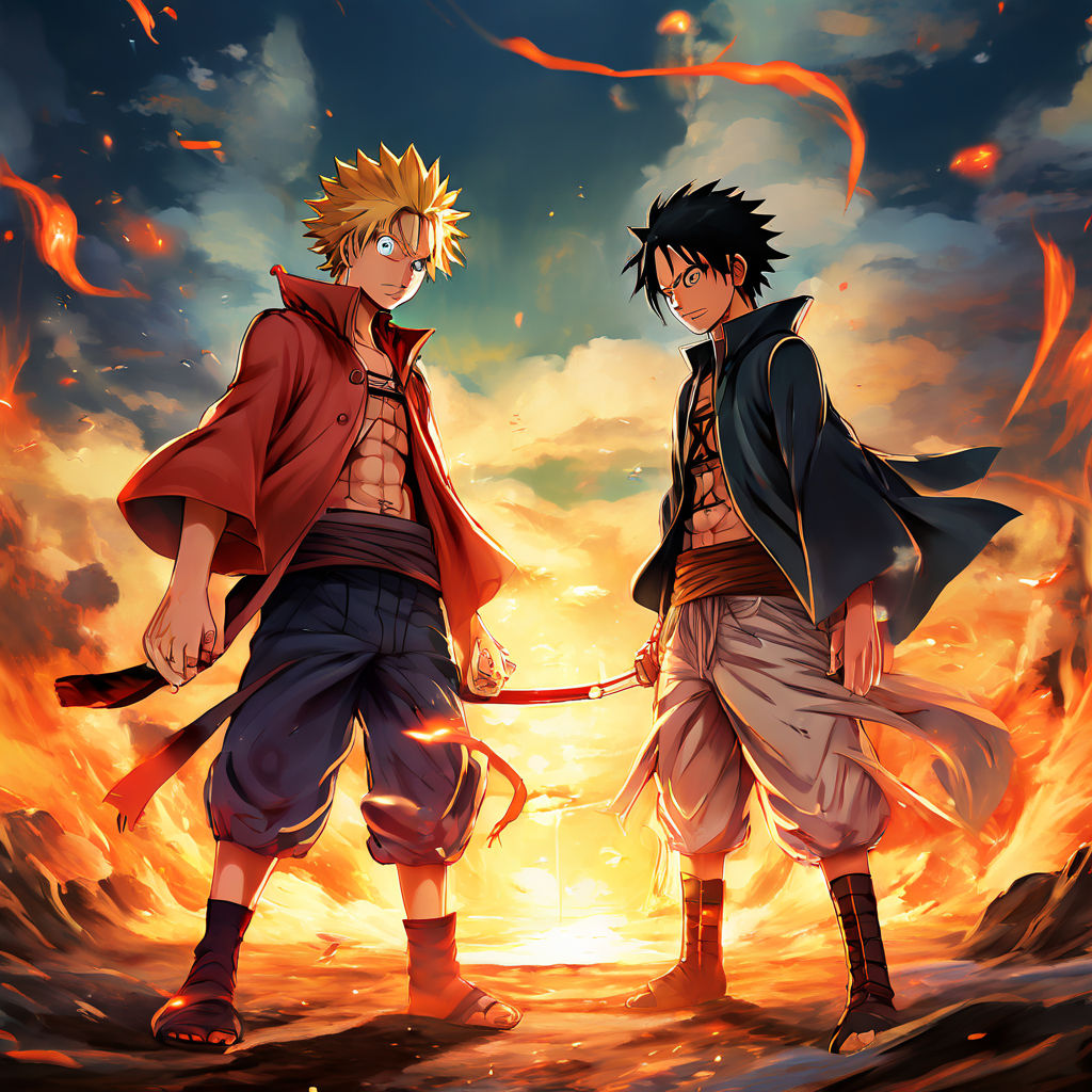 Luffy v naruto by Silvestre Landim - Playground
