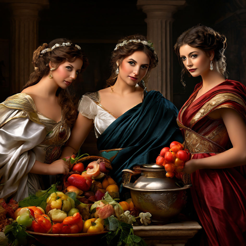 Real housewives of ancient rome in gthe style of peter by Frank Morlock ...
