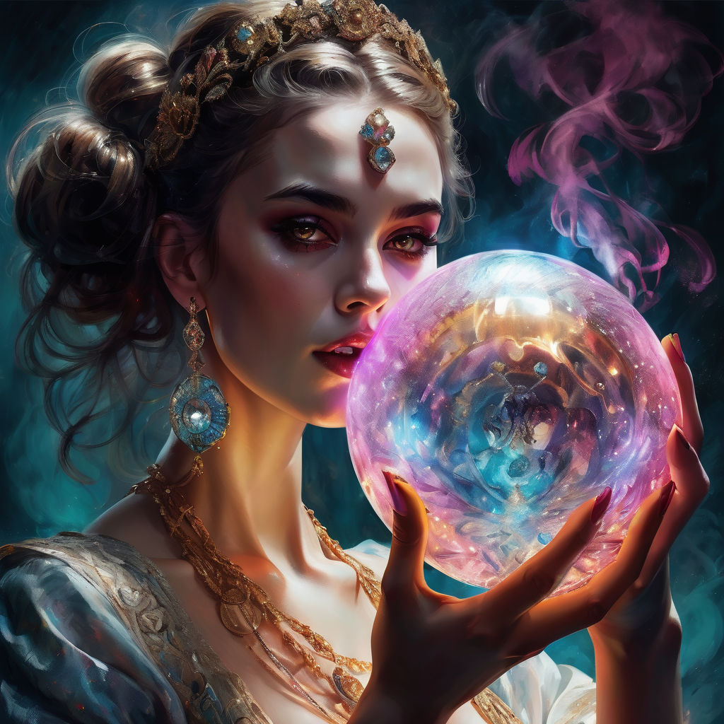 Extremely detailed portrait of Ivana Sert with a large magic... by zhao ...