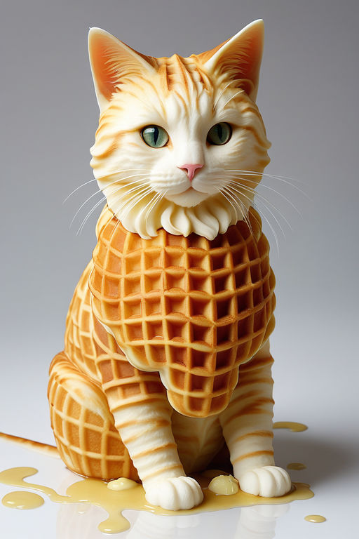A CAT MADE FROM WAFFLE by Akhmad Hernowo - Playground
