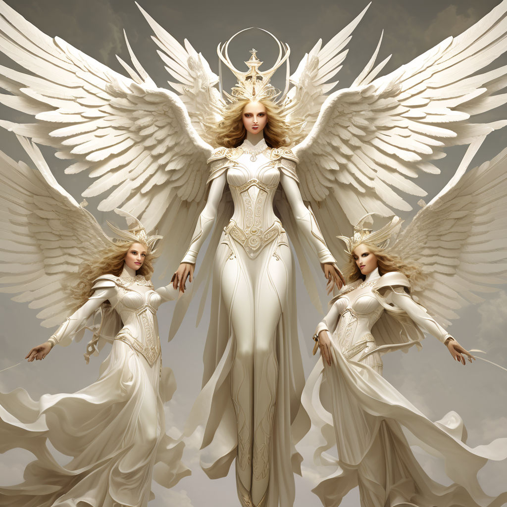 Six-winged angels by Worldofangels - Playground