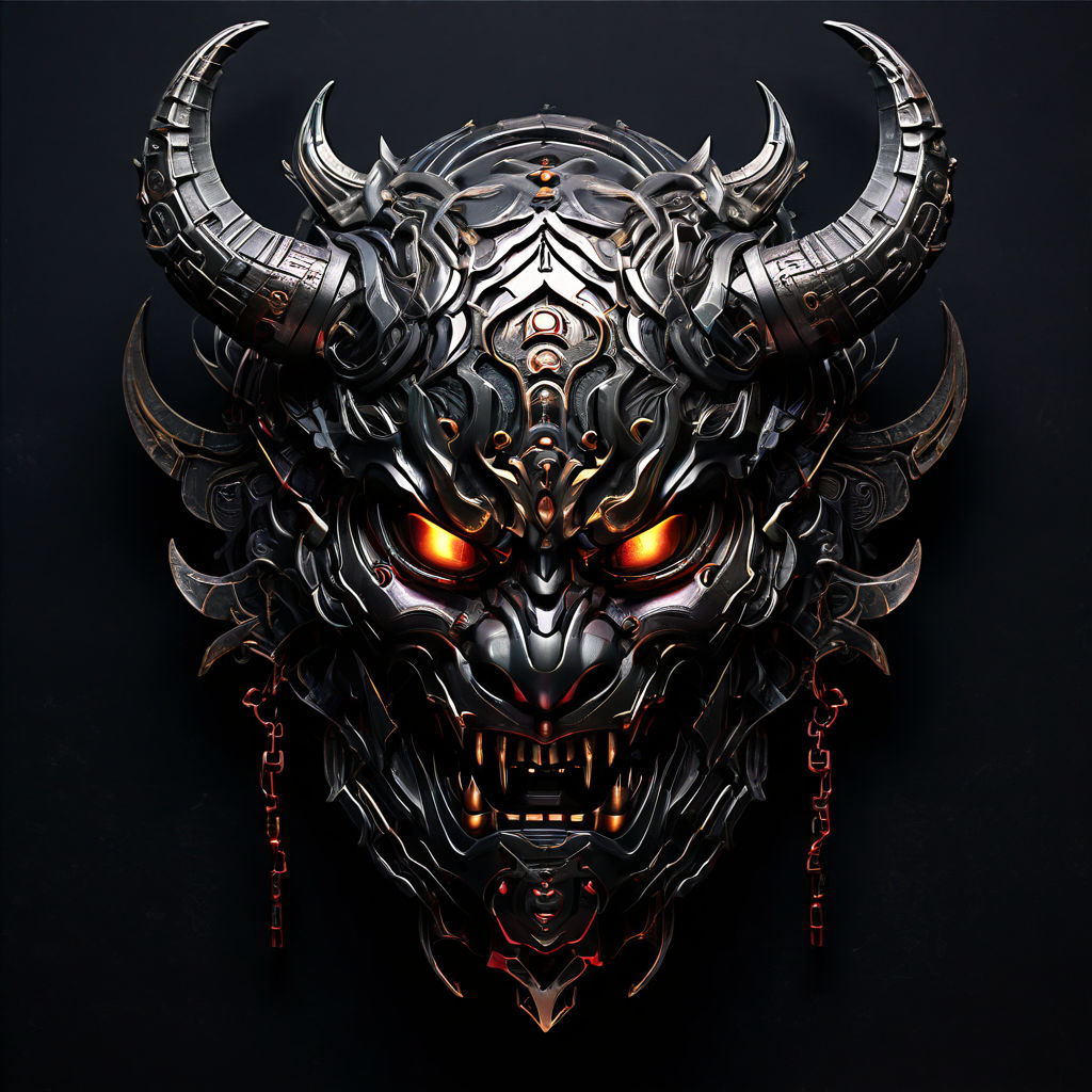 Oni mask by Фарход Казоков - Playground