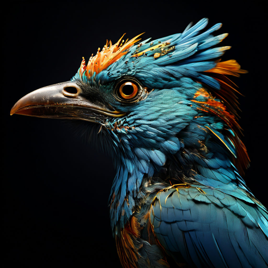 Human head, bird's body by TEIK KUAN CHOOI - Playground