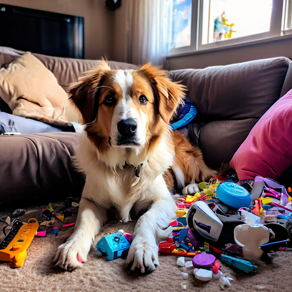 Dog with a guilty look by Efrat Blaettner - Playground