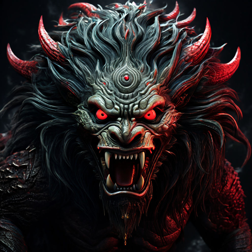 A Balinese mythological creature which is described as a sca... by Deus ...