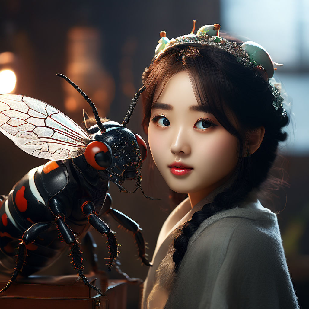 The real cute korean girl has bug by 정버ᄀ자 - Playground