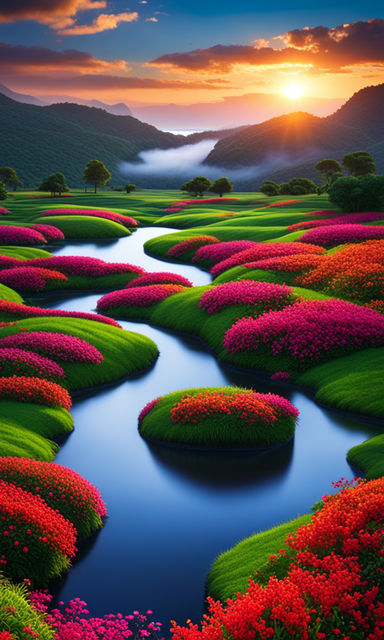 Create a landscape of the most beautiful nature in the world by ANDREIA ...