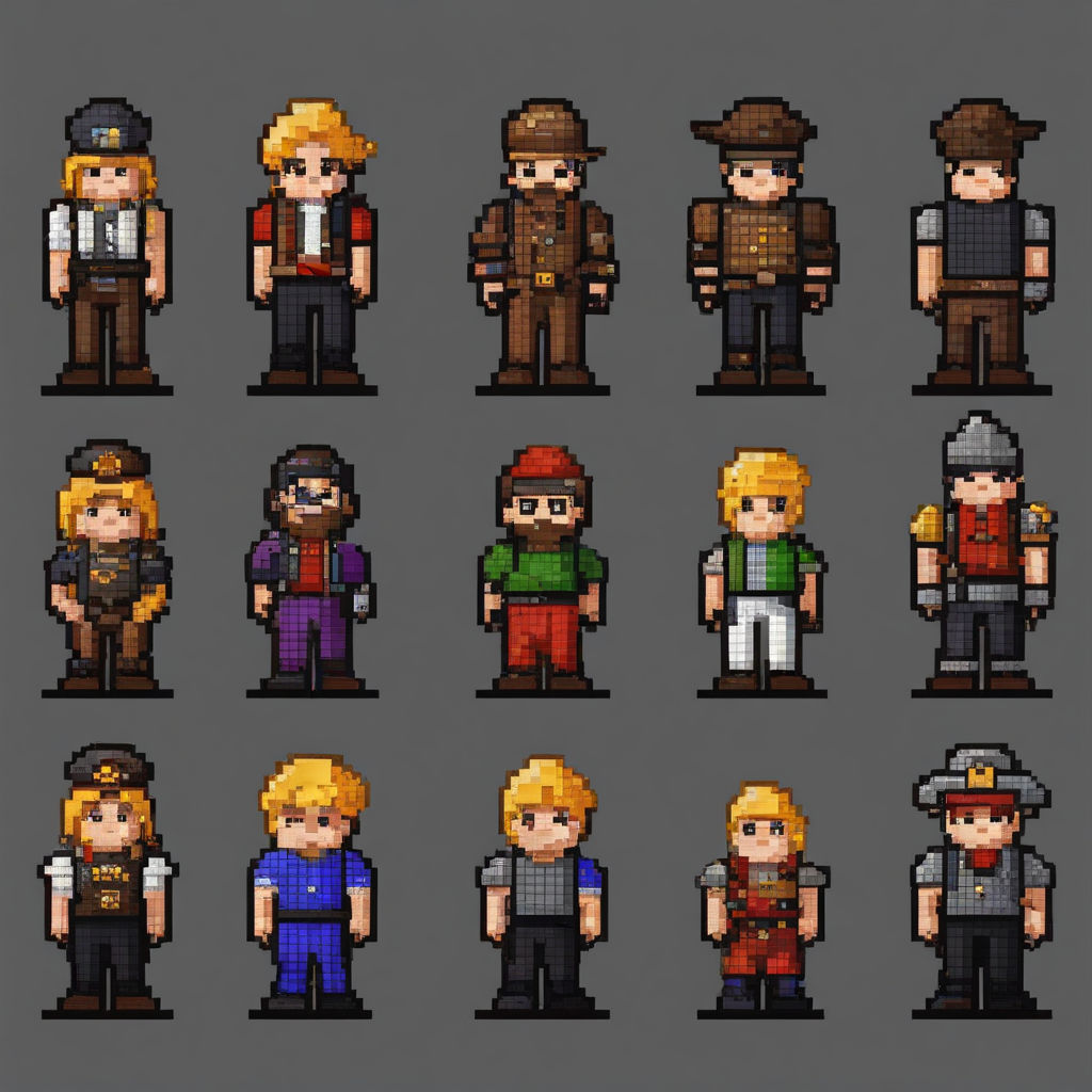 8 BIT STYLE CHARACTER by Настя Кривошей - Playground