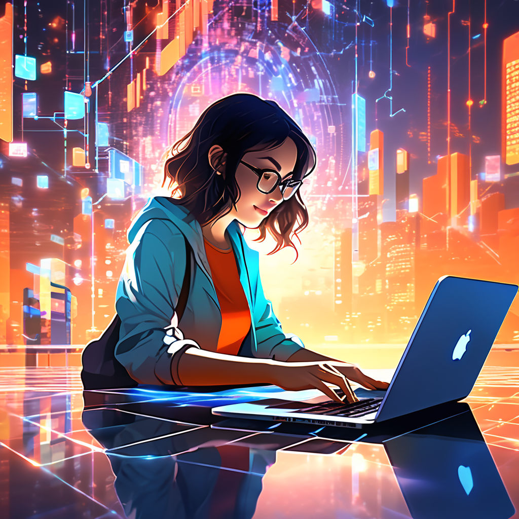 LinkedIn banner featuring a computer science student coding ... by Tanvi Akshaya - Playground