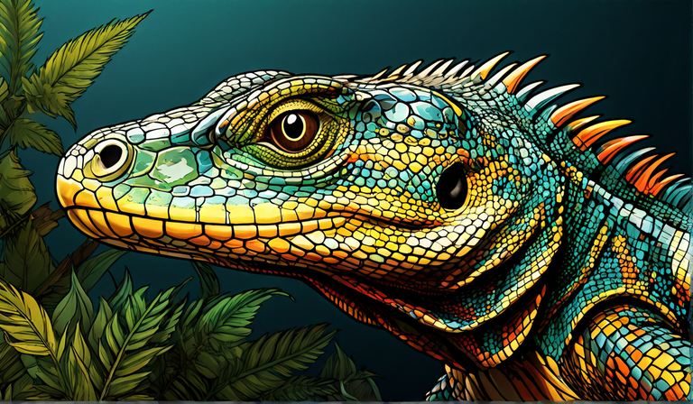 Draw the reptile coloring book with the lines by 최최성희 - Playground