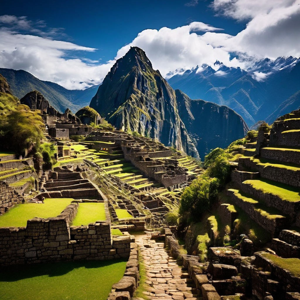 UNA IMAGEN DE UN INCA CON EL FONDO DE MACHU PICCHU by Ander Bazan ...