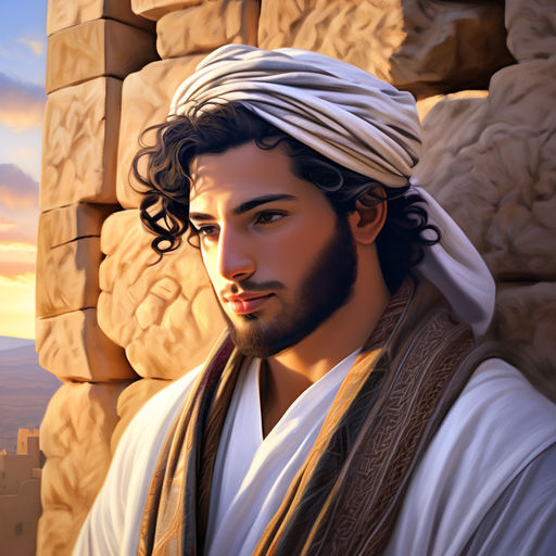 Realistic portrait of a man with traditional Hebrew attire by Lelio ...