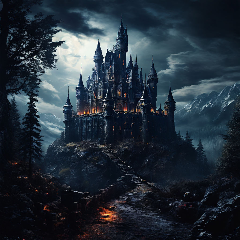 Dark fantasy, castle by Ogu CD - Playground