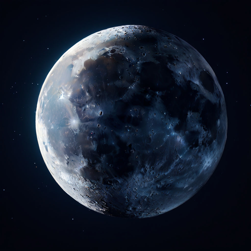 A small Moon revolving around a big moon by PUSHKAR SINGH - Playground