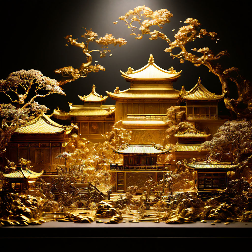 A scene of the Gold element in Chinese Five Elements culture... by ...