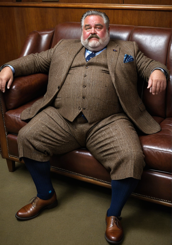 Full body. chubby burly bulky big-bellied fat-faced 65-year-... by Jack ...