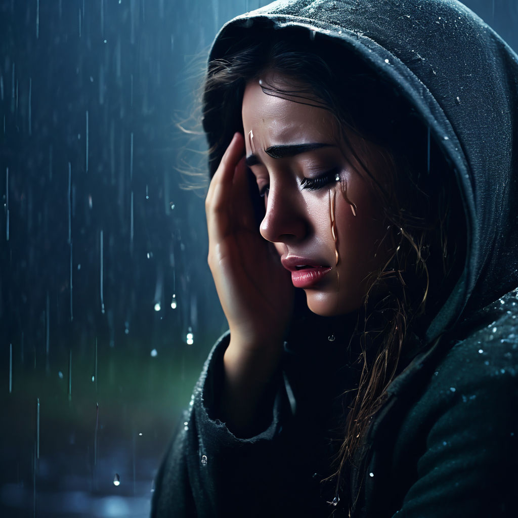 Make a picture that someone is crying by Hüseyn Hüseynli - Playground