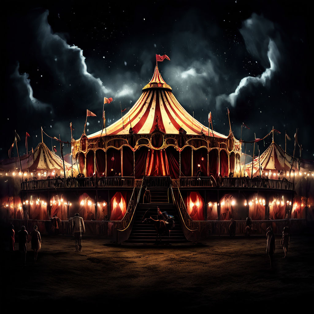 The circus from night circus novel. It is a magical circus t... by ...